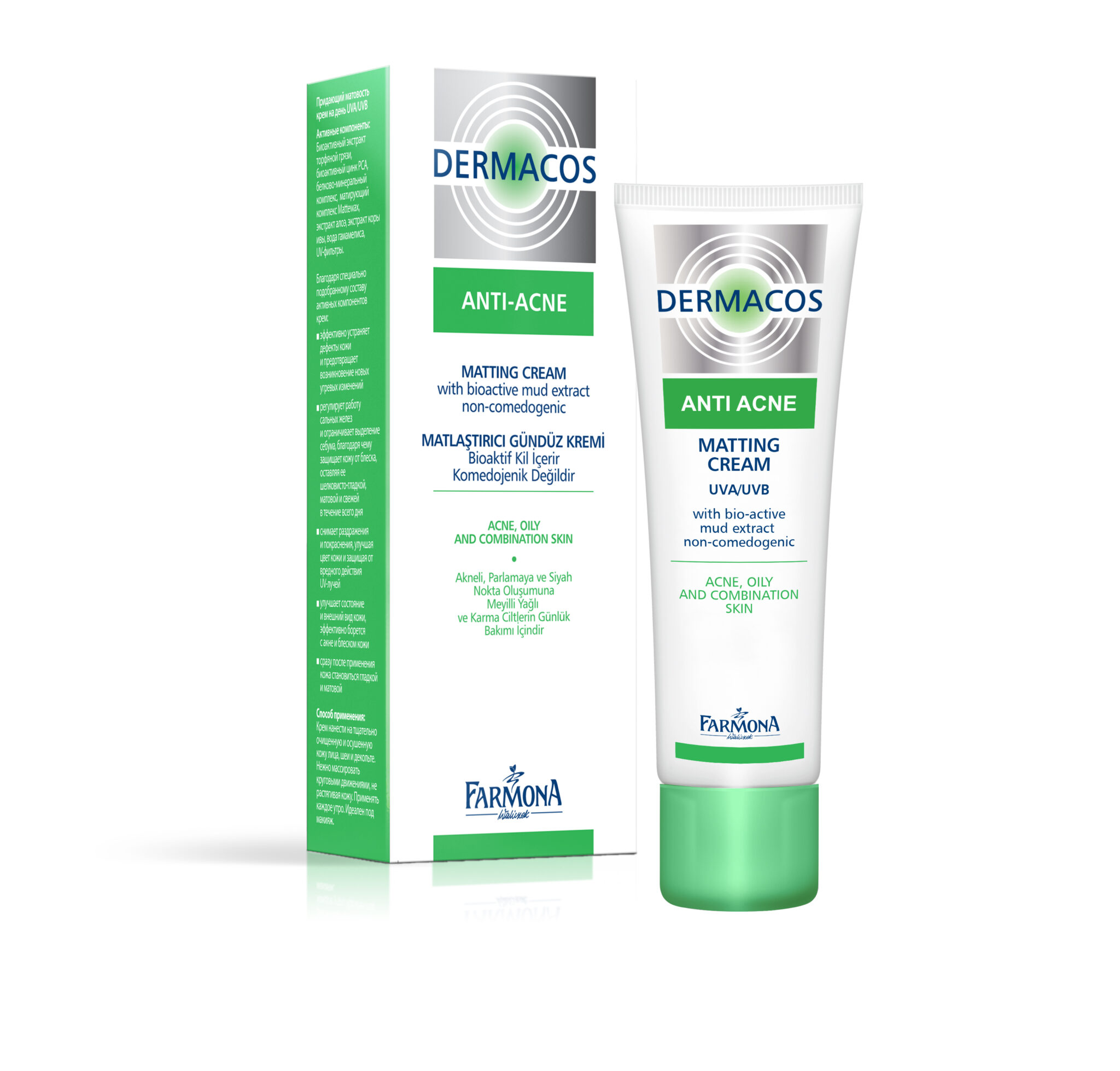 ANTI-ACNE Matting cream with bioactive mud extract, non-comedogenic ...